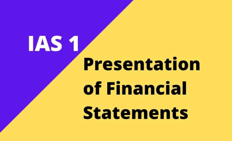 IAS 1 Presentation of Financial Statements